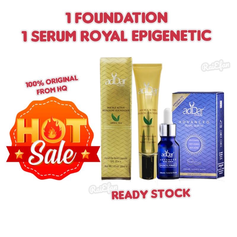Set 1- Serum Royal & 1- Foundation Green Tea Addar Beauty | Shopee Malaysia
