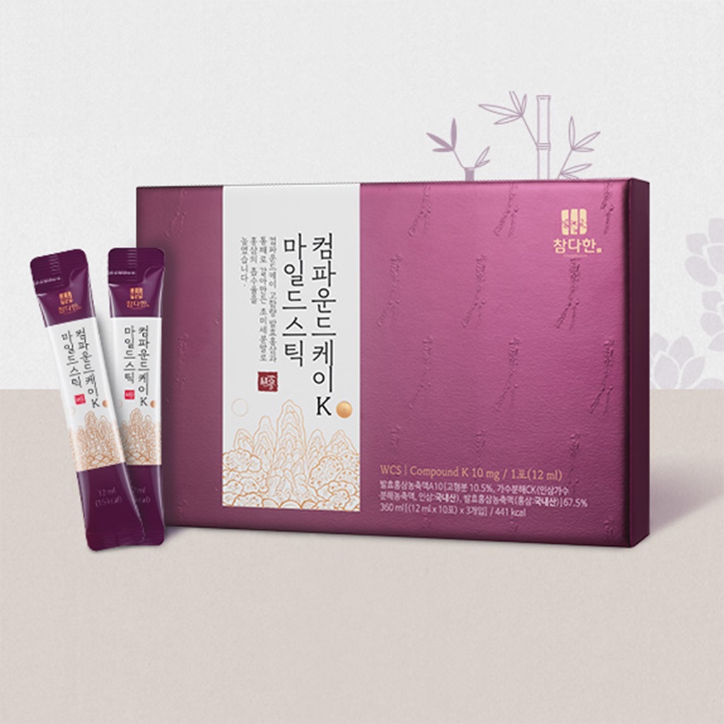 [ChamDahan] Compound K Mild Red Ginseng Stick (10ml x 30 packs) / 100% ...