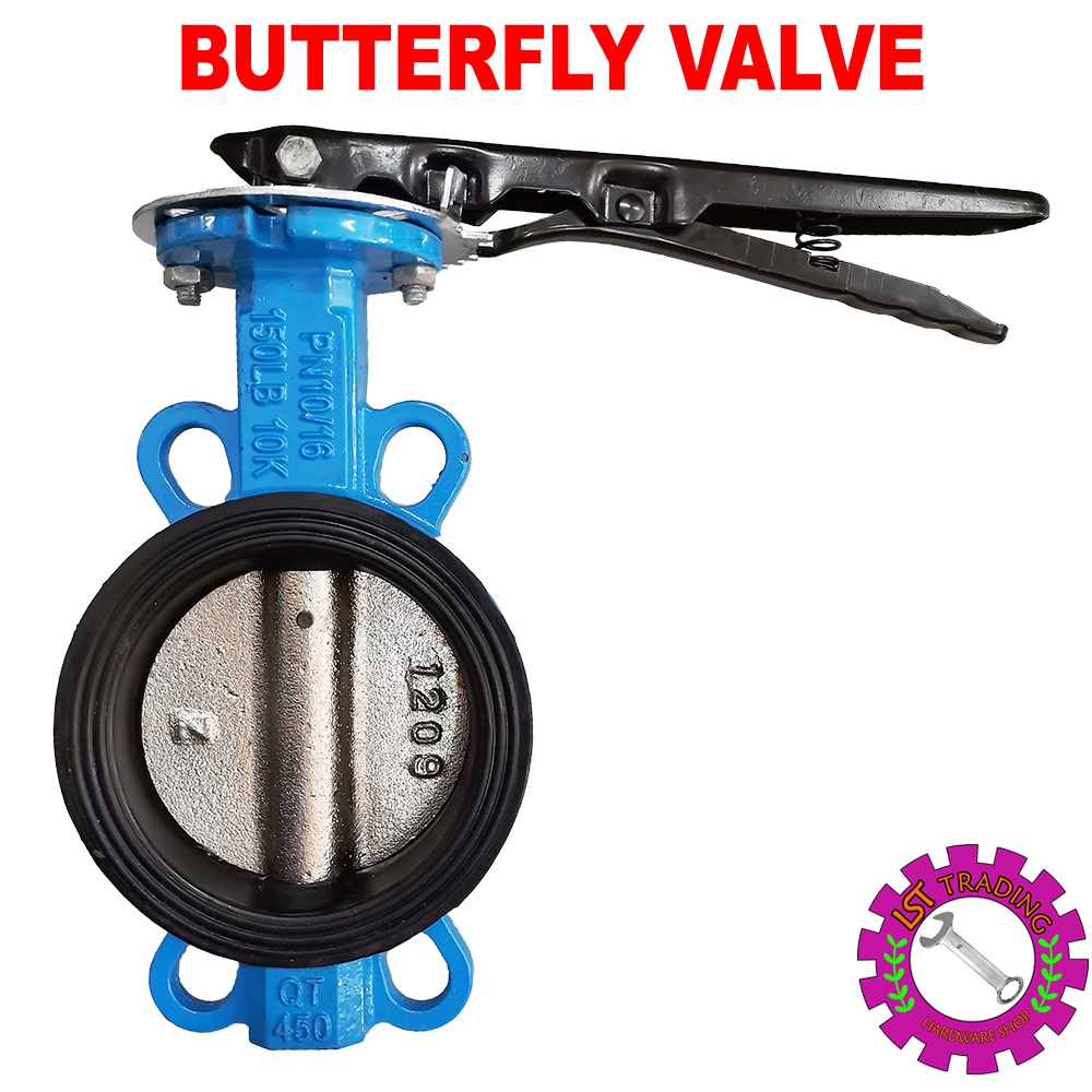 ITRON BUTTERFLY VALVE 4" / 6" / PIPE VALVE / WATER VALVE / CAST IRON ...
