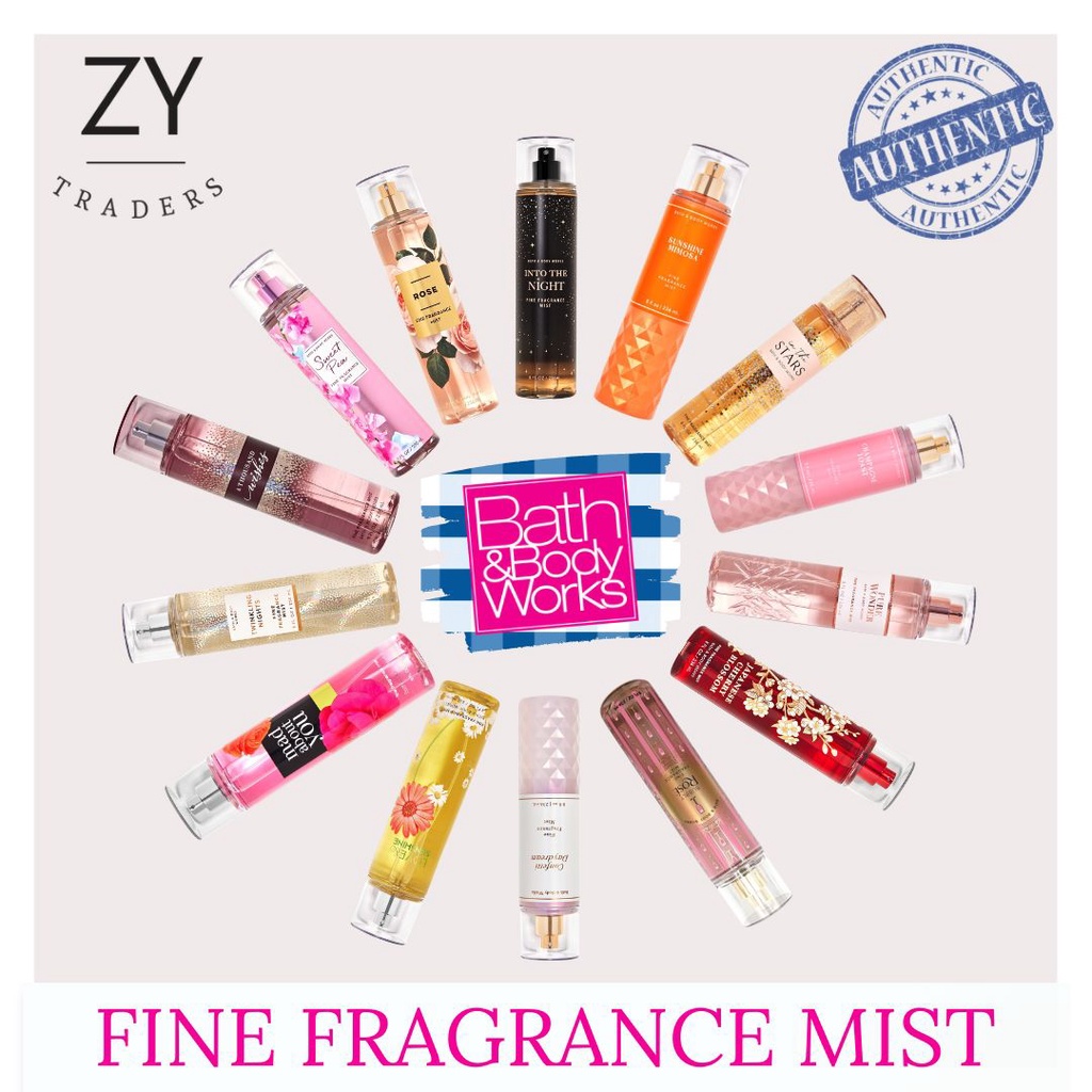 Bath & Body Works BBW Body Fine Fragrance Mist Spray 100% Authentic ...