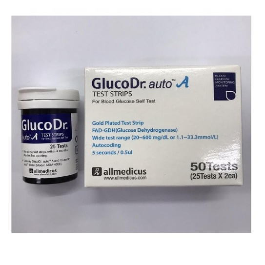 [Free Shipping] GlucoDr Auto A Test Strips (2x25s/25s) (EXP 01/2026 ...
