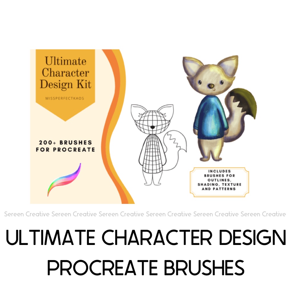 P45 Ultimate Character Design Kit Procreate Brushes (Cartoon, Anime ...