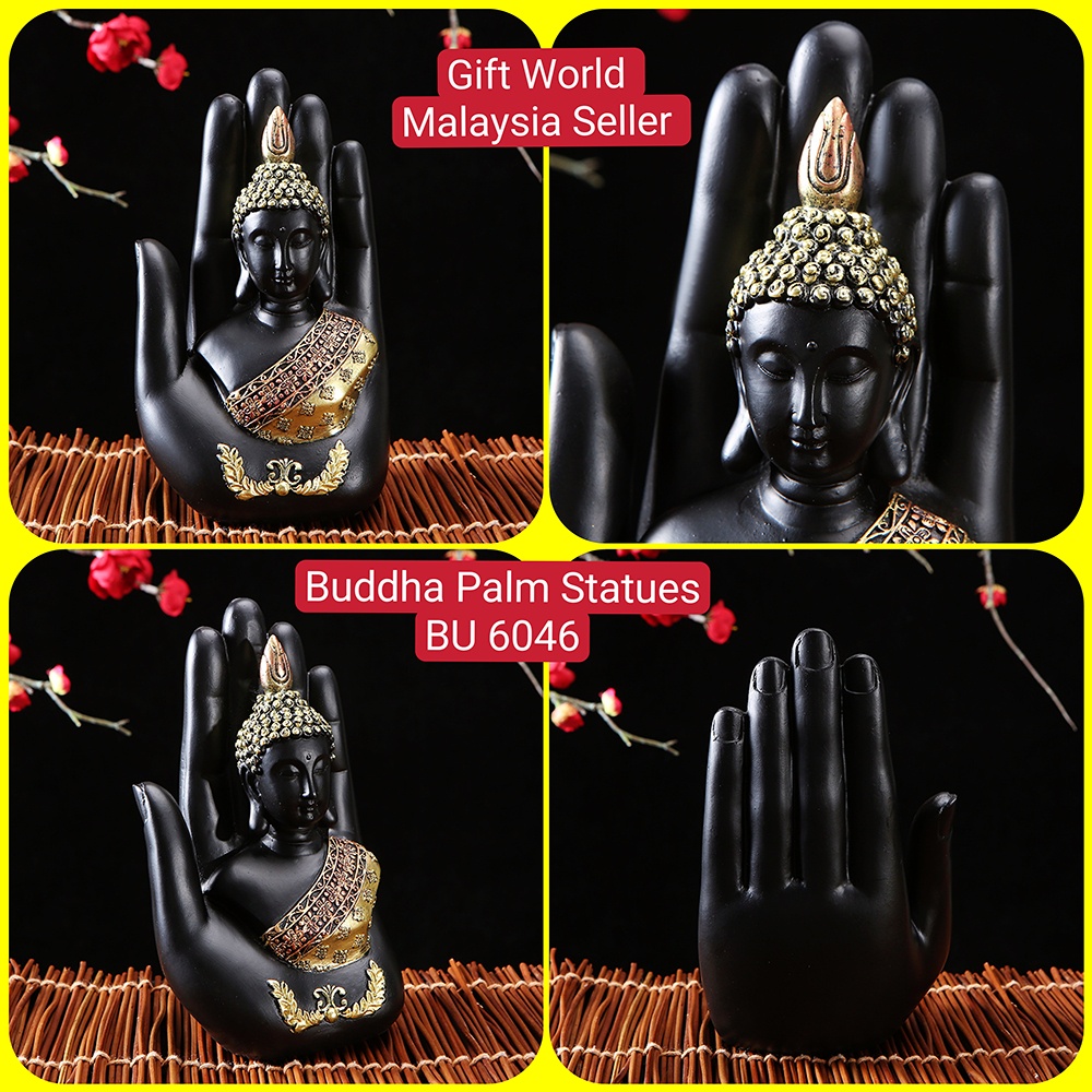 Buddha statues in hand Palm / Buddha Hand 佛像掌中彿摆件 Figurine Home ...