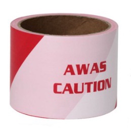 Red white warning tape 3"/ Caution Tape 3" / Tali awas merah putih ...