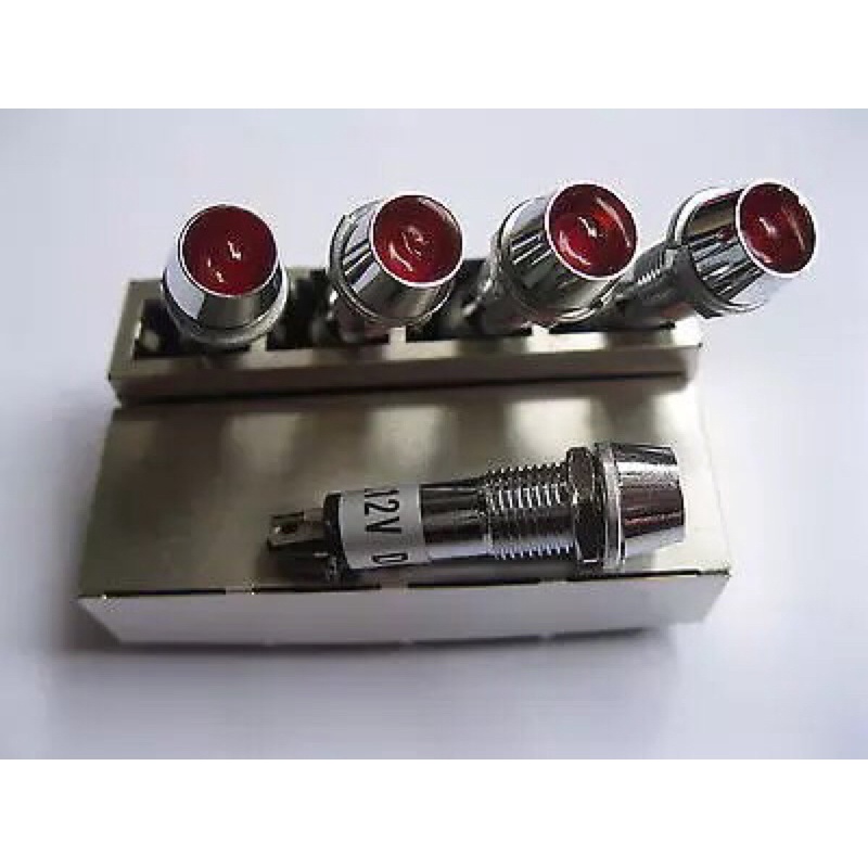 Pilot Light 12V 24V 220V 8mm Metal Stainless LED Indicator | Shopee ...