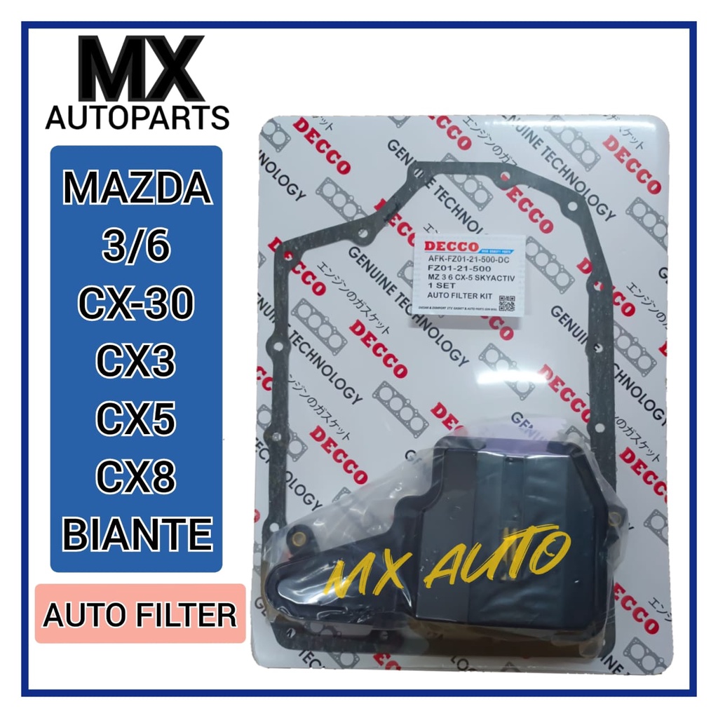 AUTO TRANSMISSION FILTER KIT SET MAZDA 3 , 6 CX-30 CX3 CX5 CX8 BIANTE ...