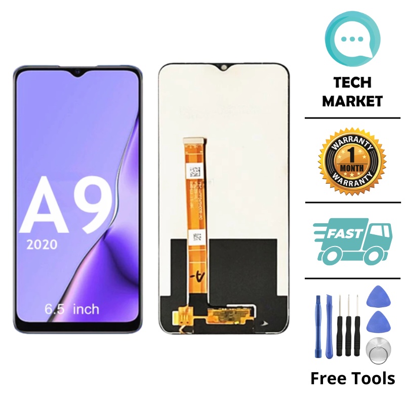 OPPO A9 2019 LCD DISPLAY TOUCHSCREEN DIGITIZER SPARE PART [Free Tools ...