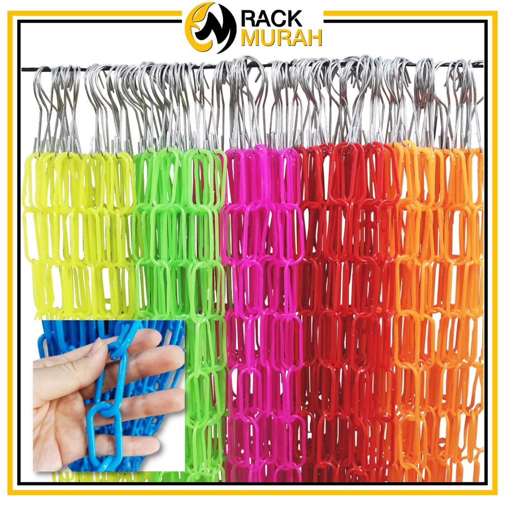 PVC CHAIN RUBBER RING CHAIN / RANTAI PVC TEBAL NIPIS 140CM | Shopee ...