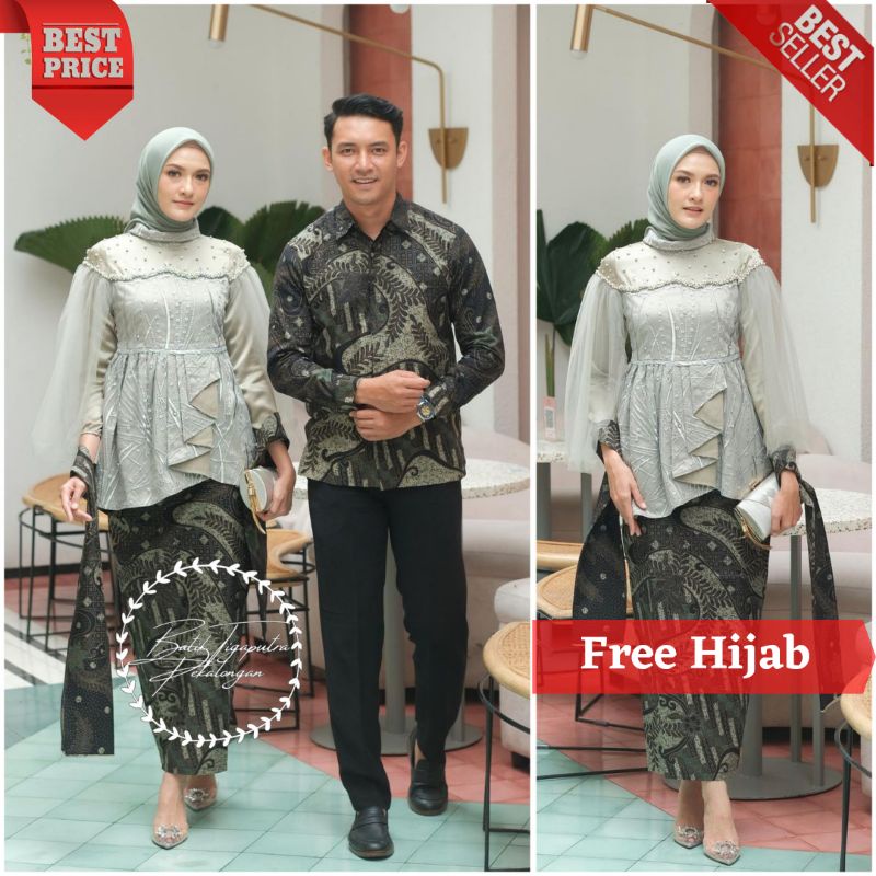 Batik Couple Kebaya Modern Kebaya Modern Fiance Graduation Dress ...