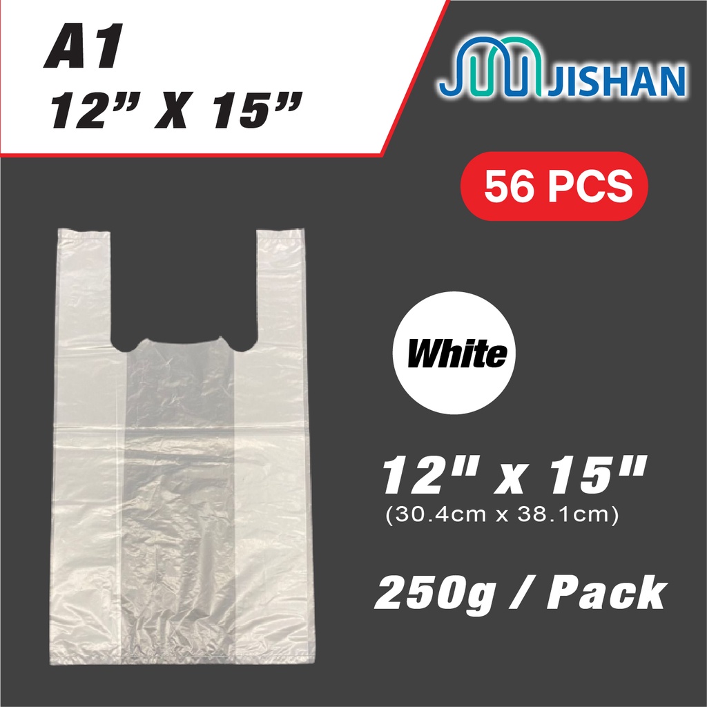 [250g] TAPAU Plastic Bag / Multi-size Singlet Tshirt Bag / Shopping ...