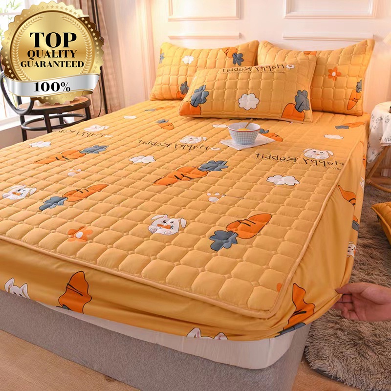 Cadar Queen /Single /King Size Fitted Bedsheet Anti kedut Mattress ...