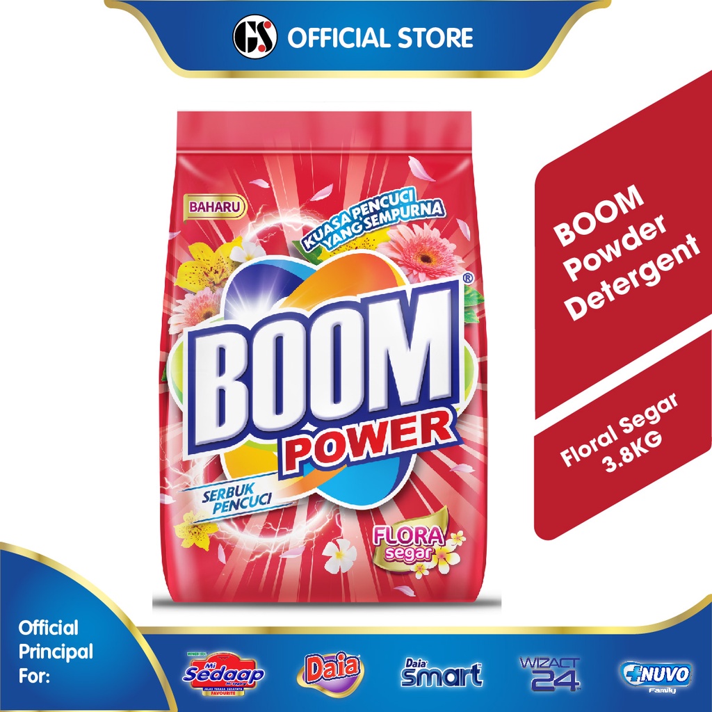 BOOM Powder Detergent Floral Segar 3.8kg | Shopee Malaysia