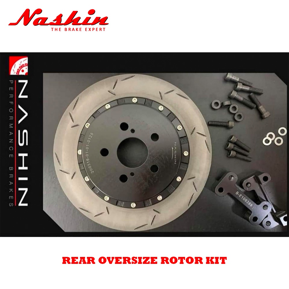 Toyota Wish 2003-18 - Nashin Rear Oversize Rotor Kit (330mm) | Shopee ...
