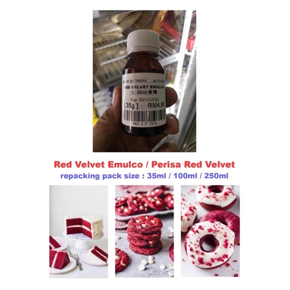 Red Velvet Emulco / Perisa Red Velvet / repacking pack | Shopee Malaysia