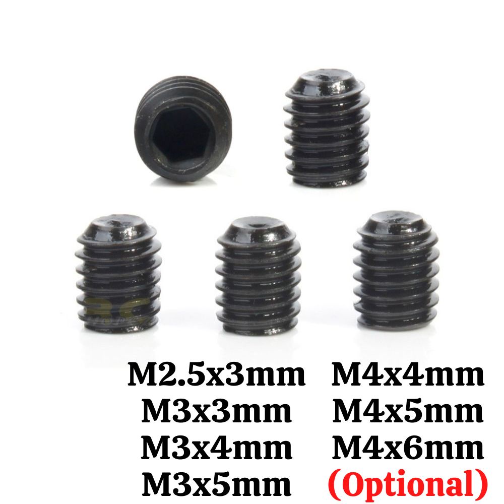 5Pcs Set Screw M2.5x3mm/M3x3mm/M3x4mm/M3x5mm/M4x4mm/M4x5mm/M4x6mm ...