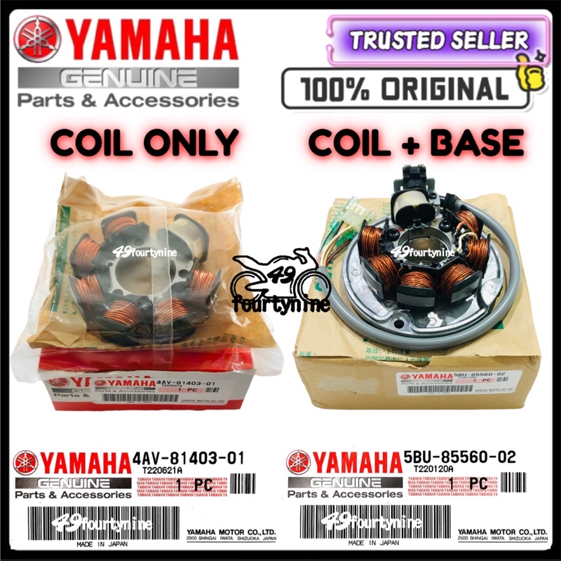 100% ORIGINAL JAPAN Y125 Y125Z Y125ZR FUEL COIL MAGNET COIL STARTOR COIL 4AV-81403-01 5BU-85560 ...