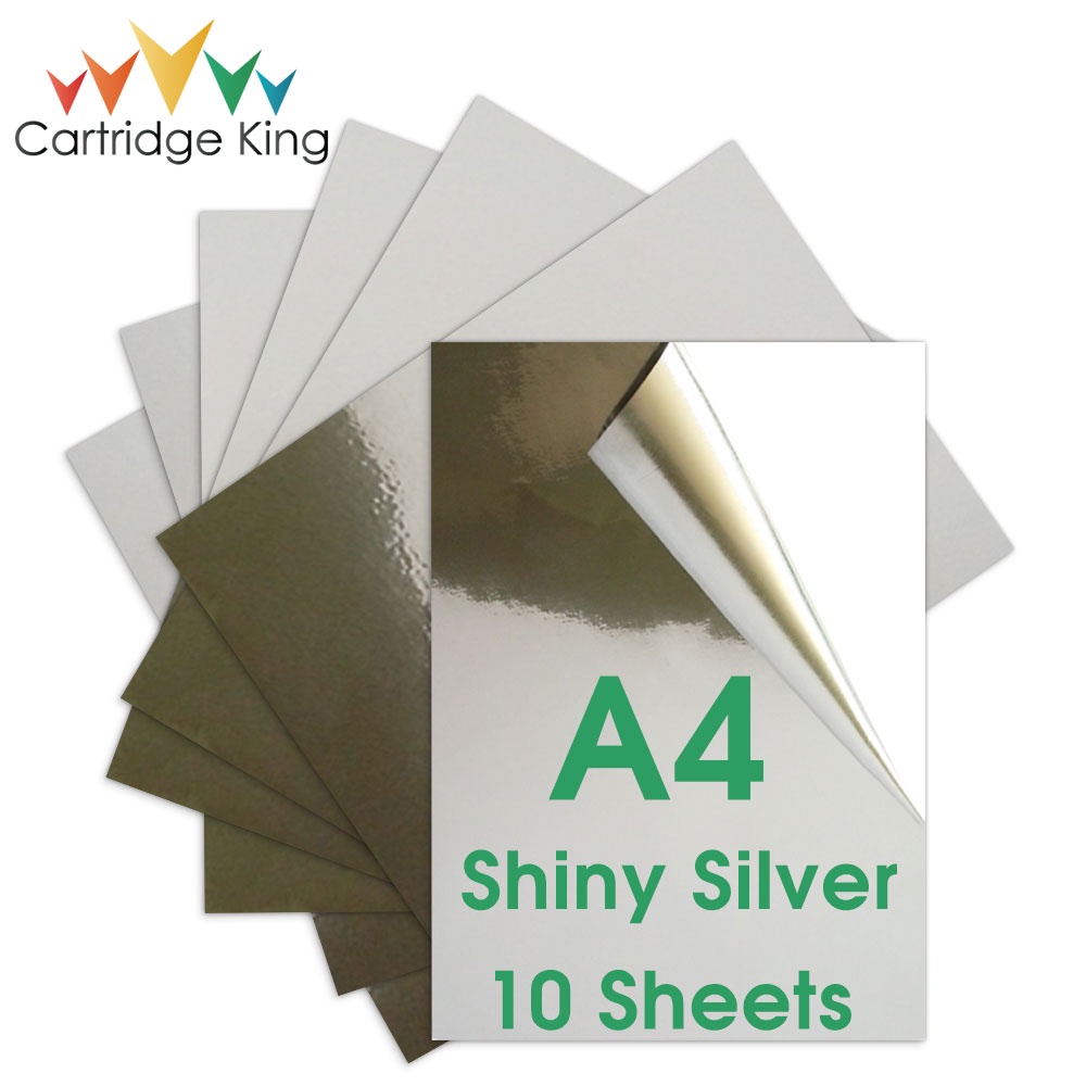 PVC Vinyl Sticker Paper Sheet A4 Size 210mm x 297mm - 10 Sheets, InkJet ...