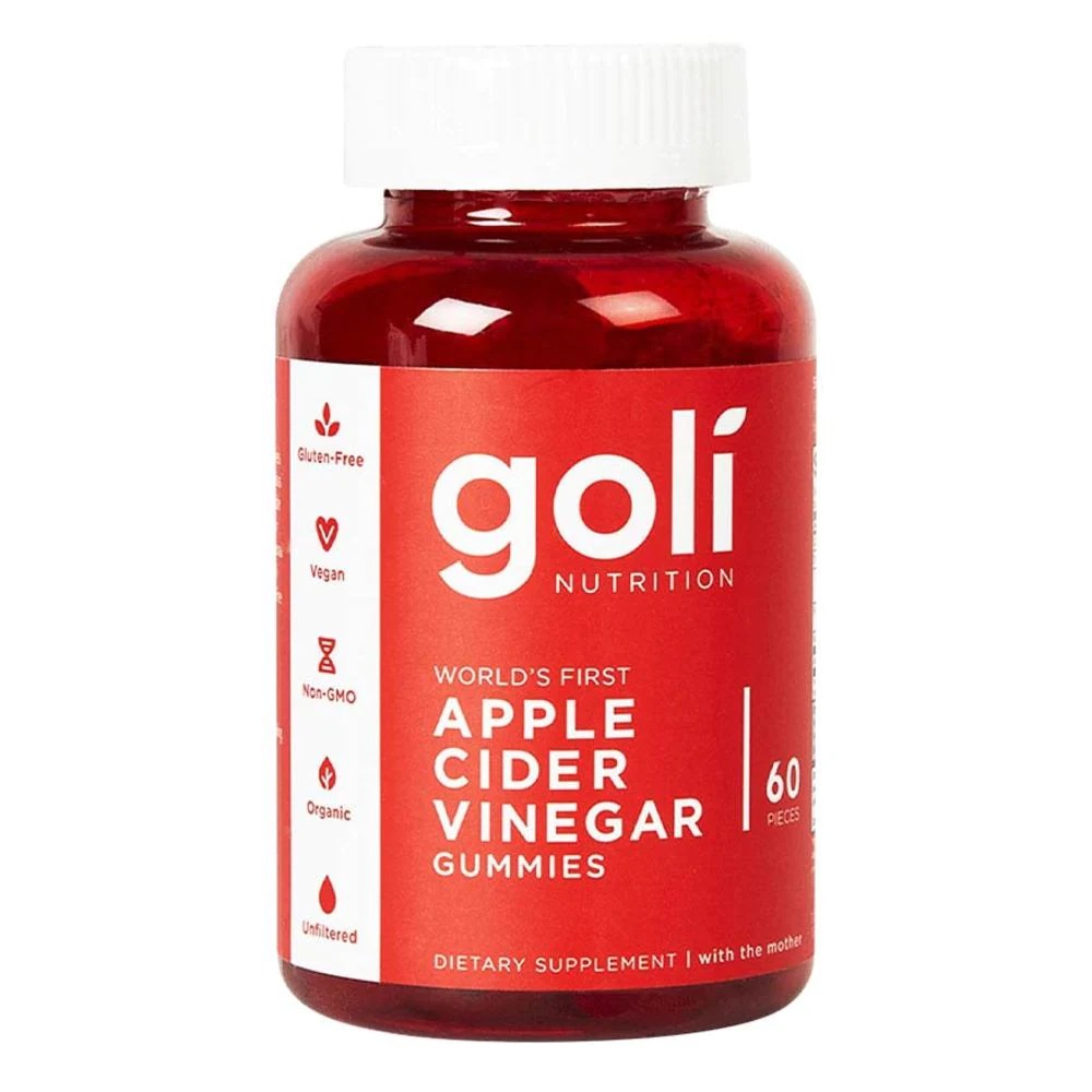 Goli Nutrition World's First Apple Cider Vinegar Gummies 60s ACV Immune ...