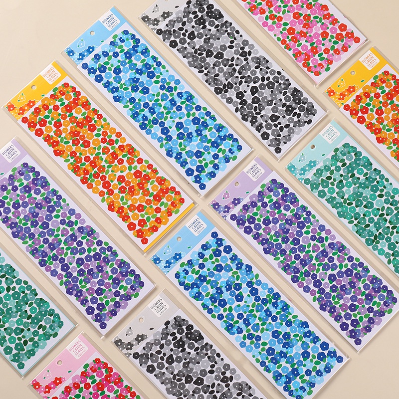 Flower Green Leaf Plant Goo Card Sticker GK0130 | Shopee Malaysia