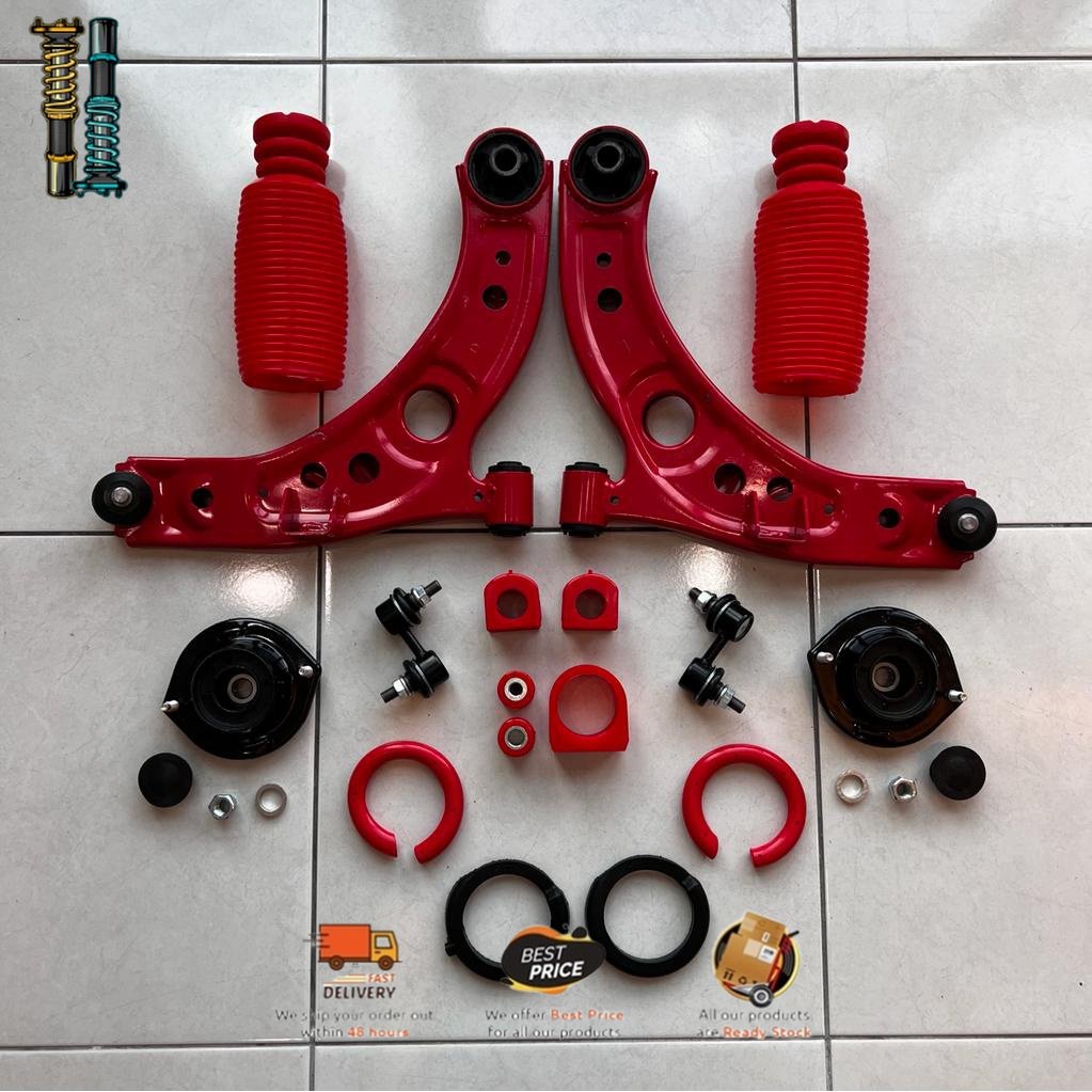 23 ITEM COMPLETE SET LOWER ARM/STABILIZER LINK/STEERING RACK BUSH ...