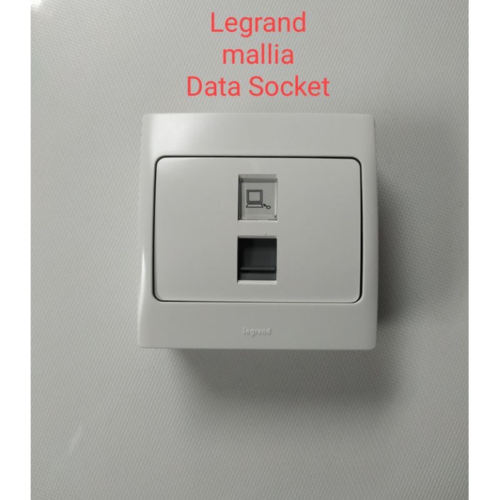 Legrand Mallia 1 Gang Data Socket ( RJ45 CAT 5E. UTP )( White ...