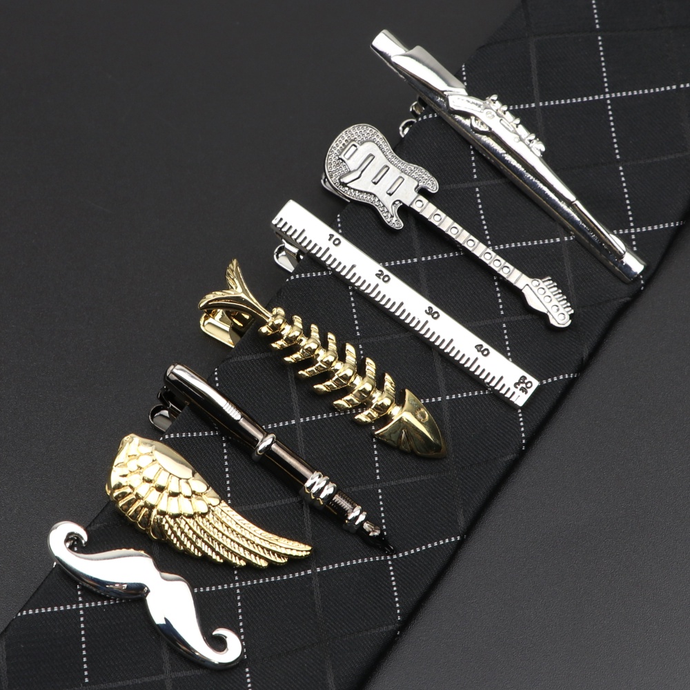 Novelty Mens Metal Tie Clips New Design Luxury Fashion Necktie Clips