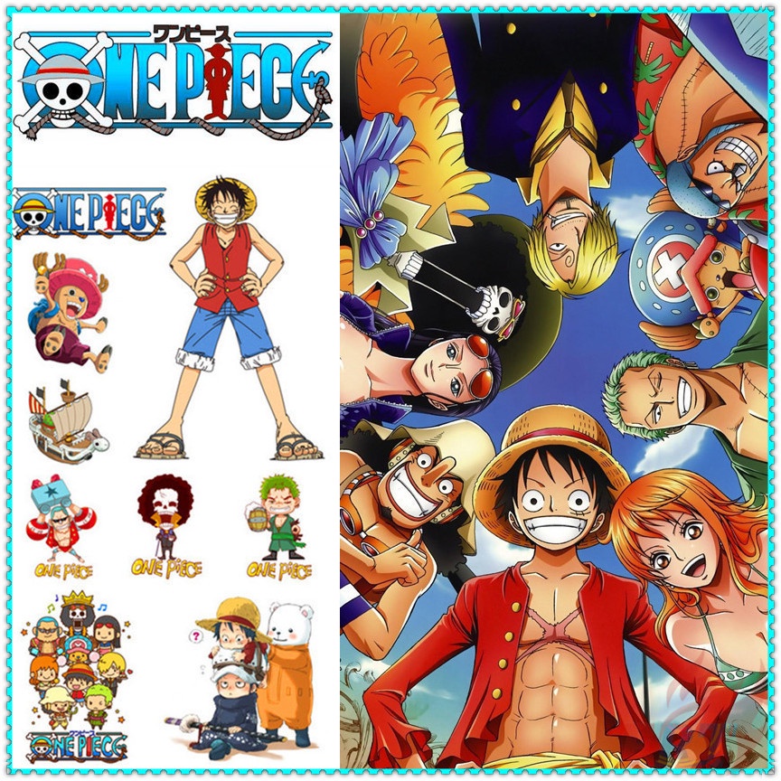 1Sheet ️ One Piece Series 01 - Anime Mini Temporary Tattoo Stickers ️ ...