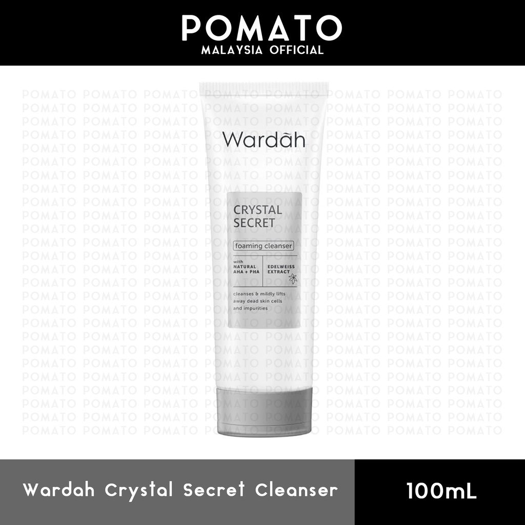 Wardah Crystal Secret Foaming Cleanser with Natural AHA+PHA 100mL ...