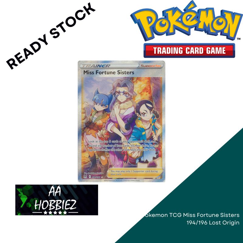 Pokemon TCG Miss Fortune Sisters 194/196 Lost Origin | Shopee Malaysia