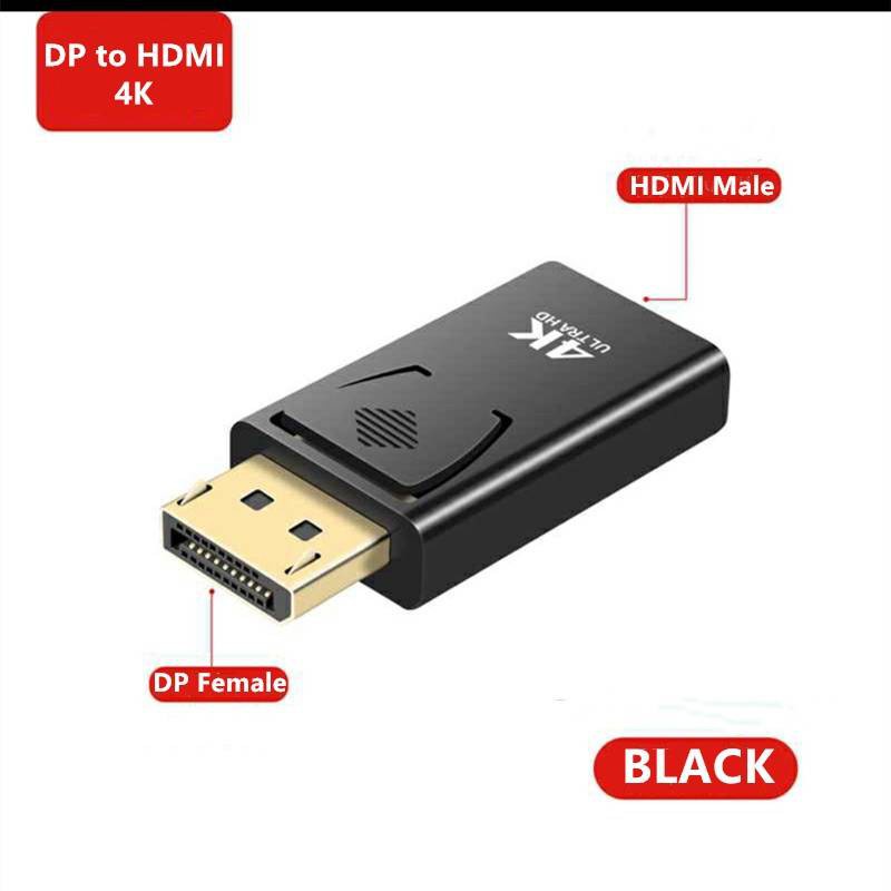 4K/1080P DisplayPort DP Male to HDMI Female / VGA Cable Adapter Display ...
