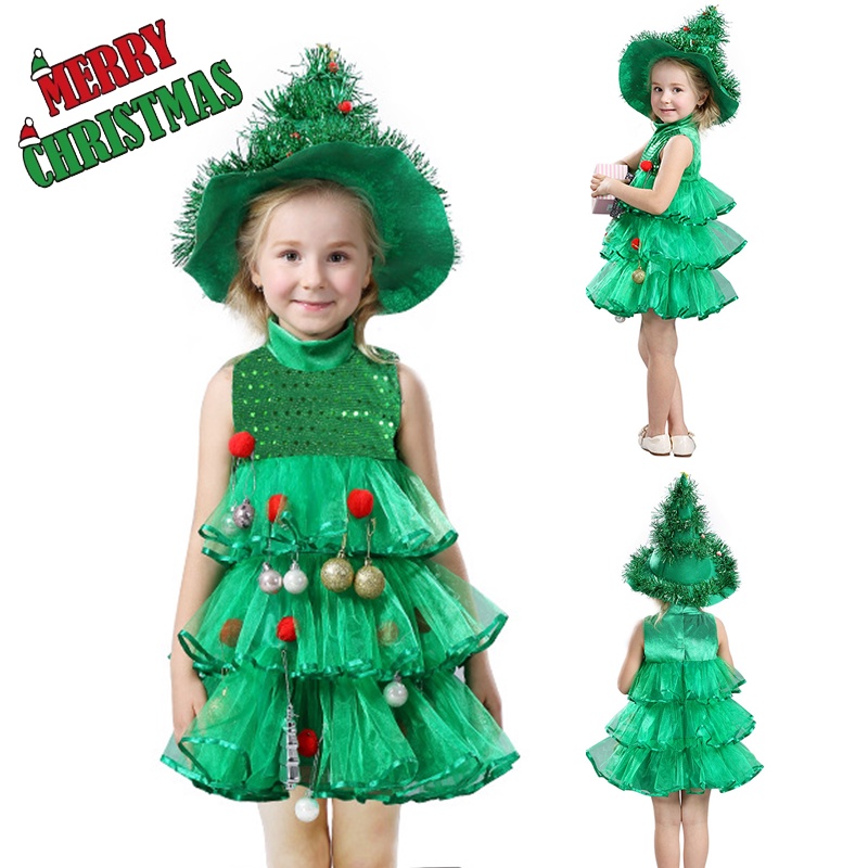 Xmas Tree Gorgeous Cosplay Costume For Girls To Enjoy On-trend Fashion ...