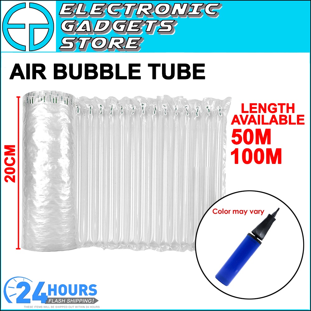 Air Bubble Tube 50 / 100 Meter Inflatable Air Bubble Wrap Air Column ...