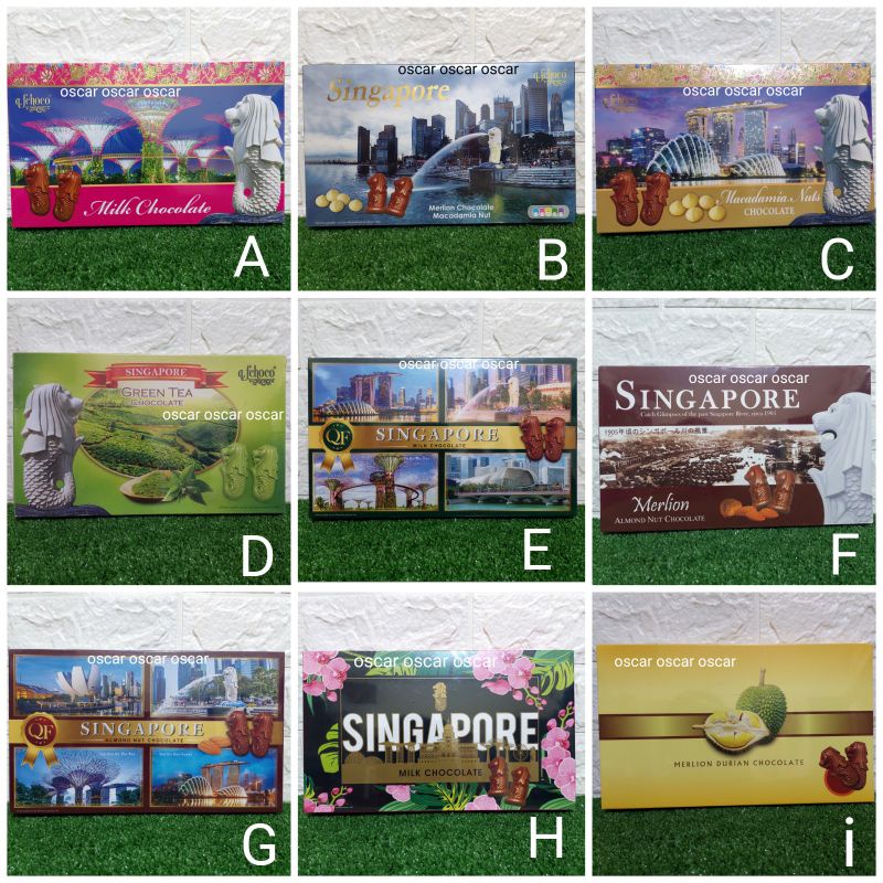 Qfchoco merlion Chocolate 125g Chocolate merlion Shape singapore halal ...