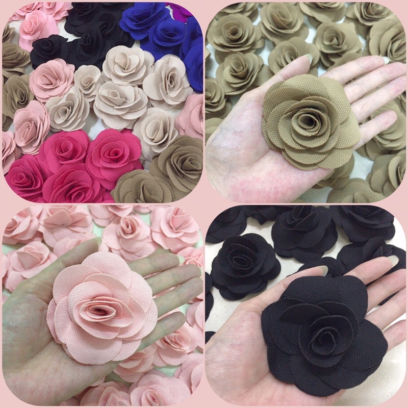 BB11156_1pcs Rose Flower 3D Fabric Cloth Rose Flower for Sew,Glue,Craft ...