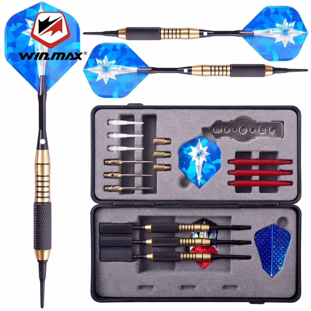WIN.MAX 18g Dart Darts with Plastic Tips Dart Set Complete Set 3 Darts ...