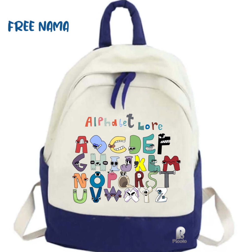 Unisex ALPHABET LORE MOTIF SCHOOL CHILDREN'S BACKPACK | Shopee Malaysia