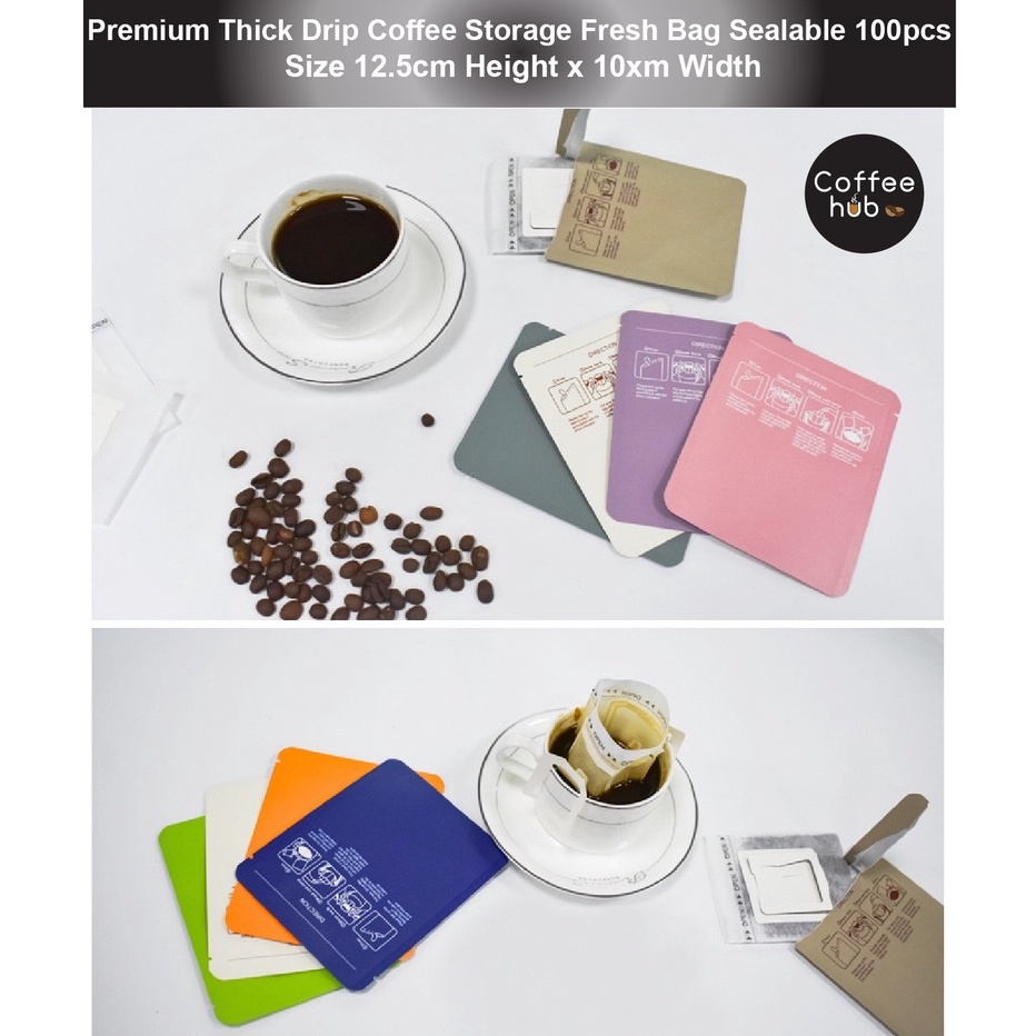 (Ready Stock) ±100pcs Premium Coffee Powder Packaging Drip Coffee Bag ...