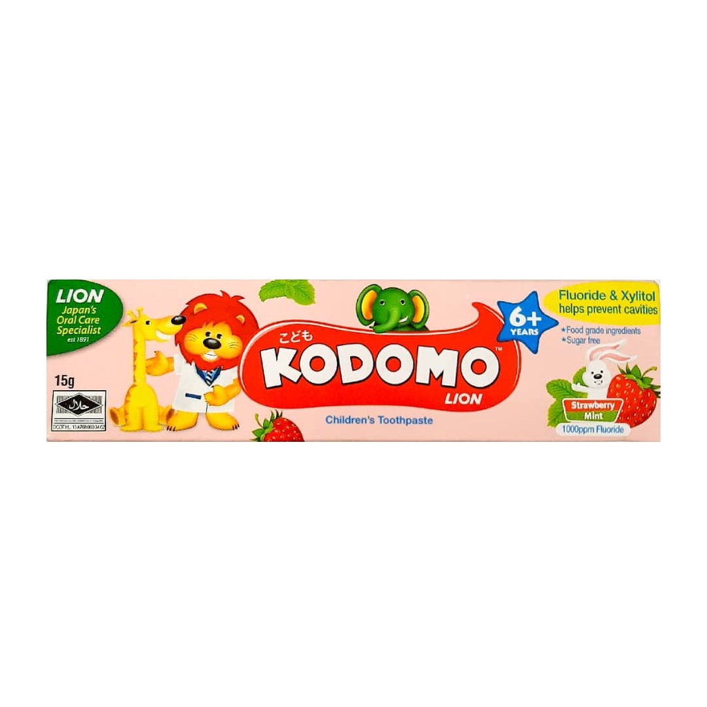 KODOMO Lion Toothpaste - Apple / Grape / Orange / Strawberry ...