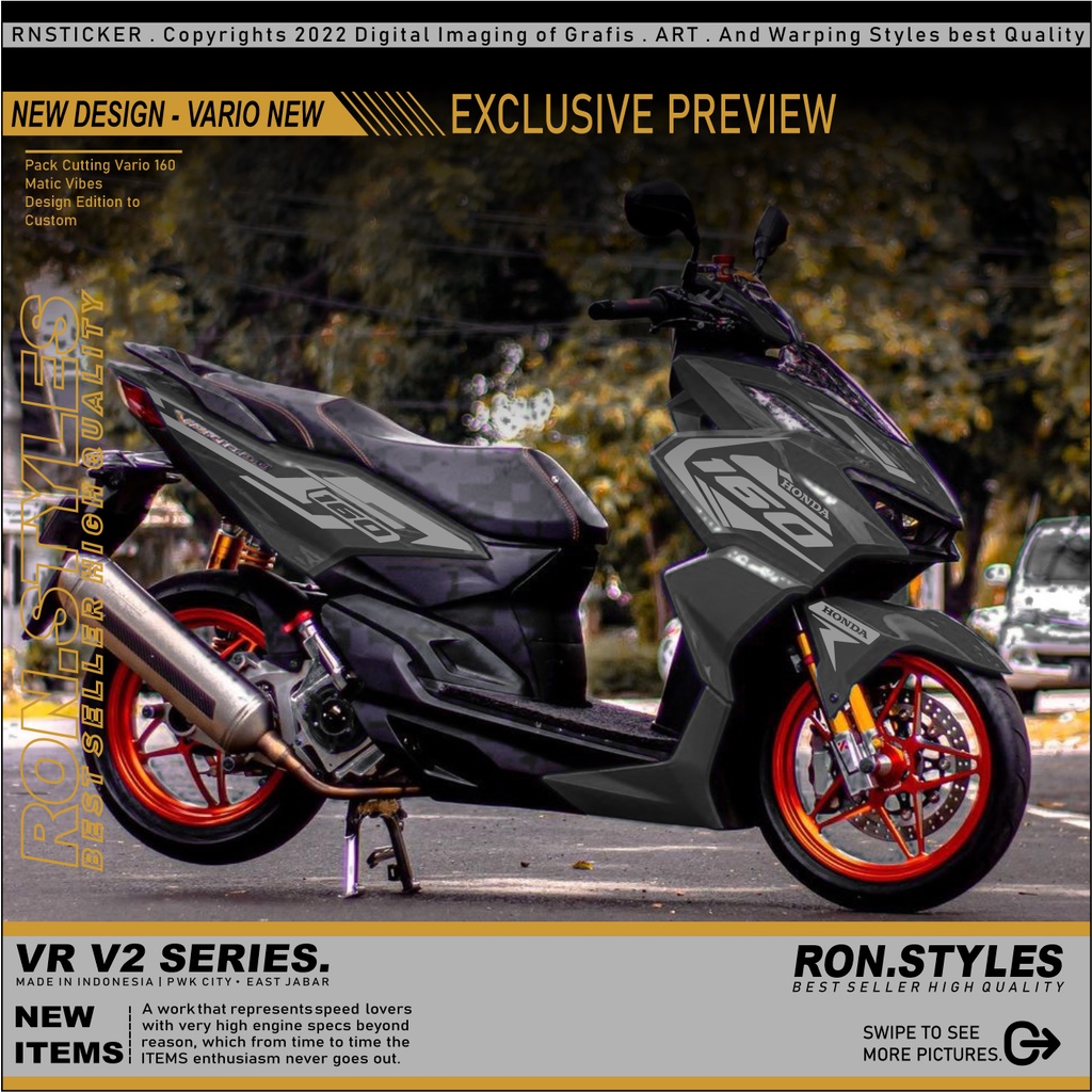 V2 CUTTING STRIPING VARIO 160 2021-2022 STRIPING VARIATION VARIO NEW ...