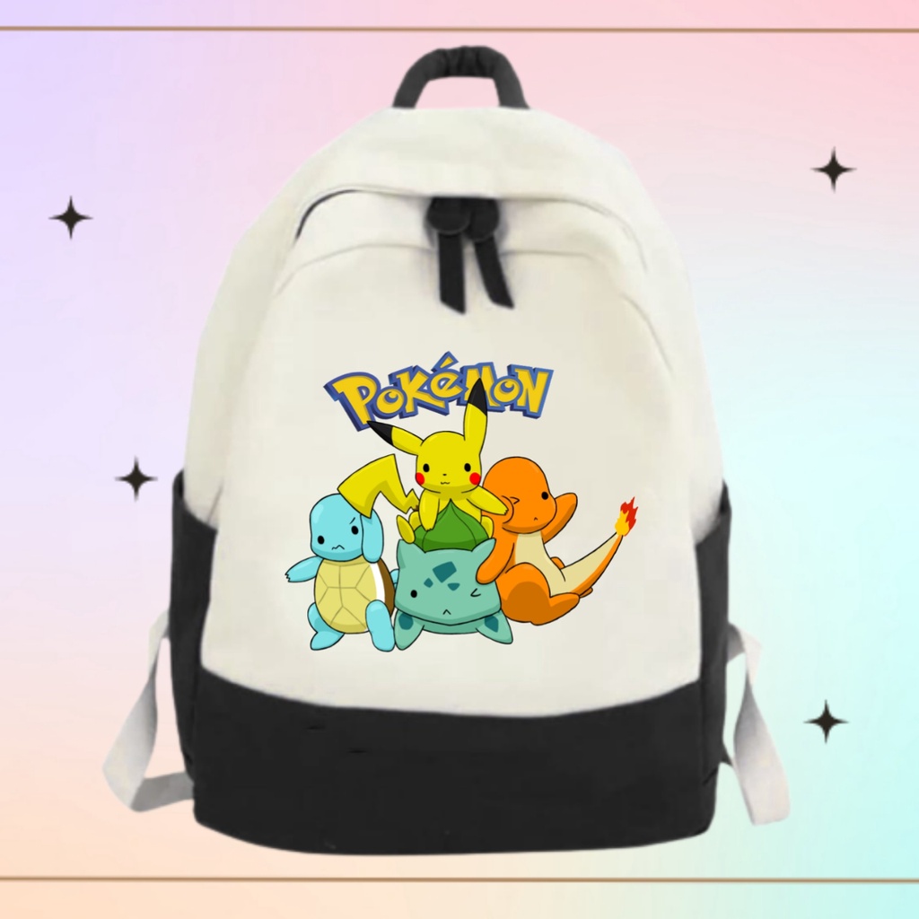Pokemon PIKACHU SCHOOL CHILDREN'S BACKPACK SCHOOL BAG Unisex (Free Name ...