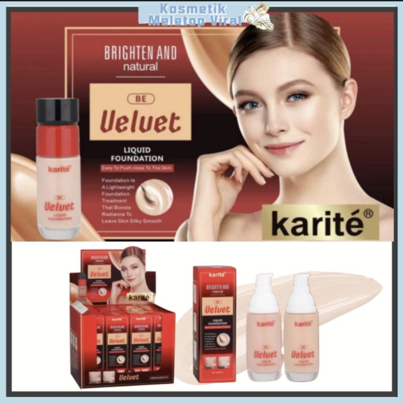 KARITE VELVET LIQUID FOUNDATION 50ML | Shopee Malaysia