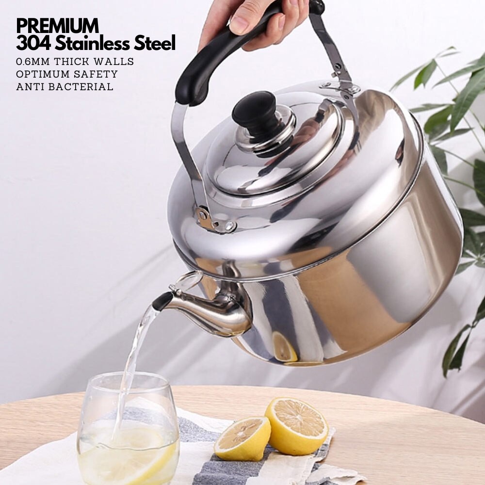 PREMIUM Whistling Kettle Stainless Steel Induction Stove Boiling Kettle ...