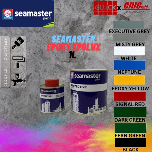 (1L ) Seamaster Epoxy Epolux Floor Paint Cat Lantai waterproof (1L ...