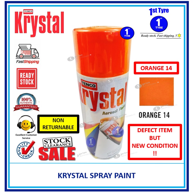 KRYSTAL & AEROMIX SPRAY PAINT 400ml Aerosol Spray Paint Automotive ...