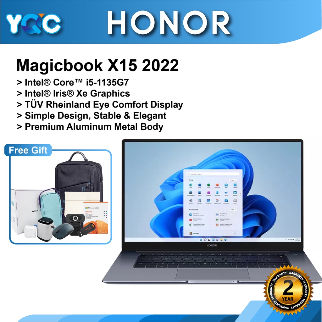 HONOR MagicBook X15 i3-1115G4 / i5-1135G7 (8GB RAM+512GB / 256GB ...