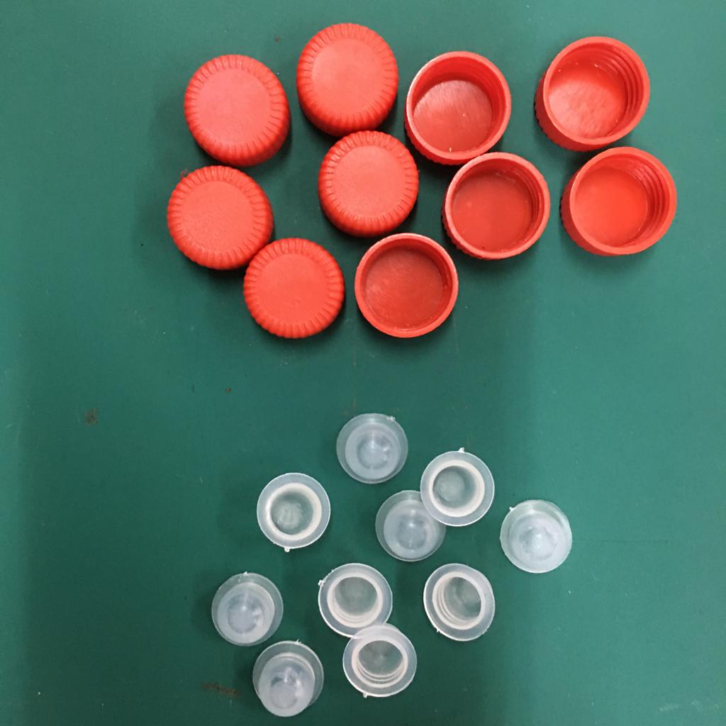 Cap & Stopper | Inner Insert & Cap (25ml Glass Bottle) | Shopee Malaysia