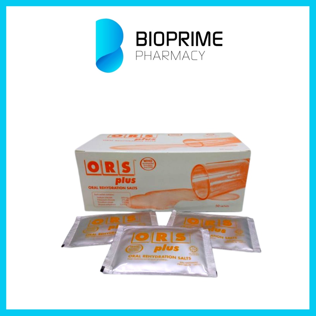 ORS Oral Rehydration Salt Plus Orange 5.145g Sachet | Shopee Malaysia