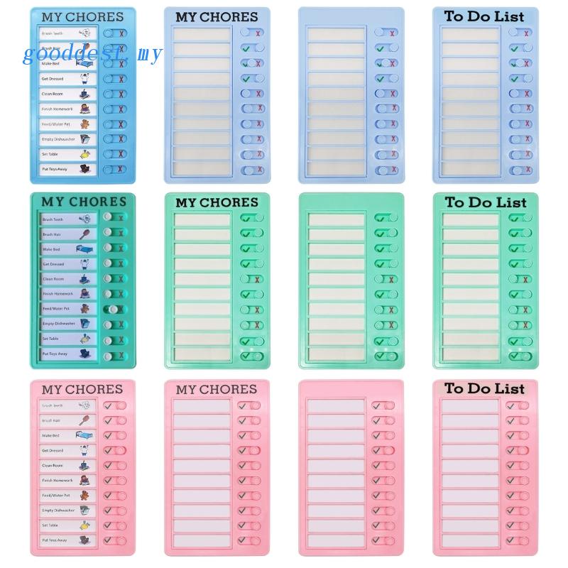 GOOD Multi-purpose Memo Checklist To-do-list Pad 5'' x 8'' Adjustable My Chores Board | Shopee ...