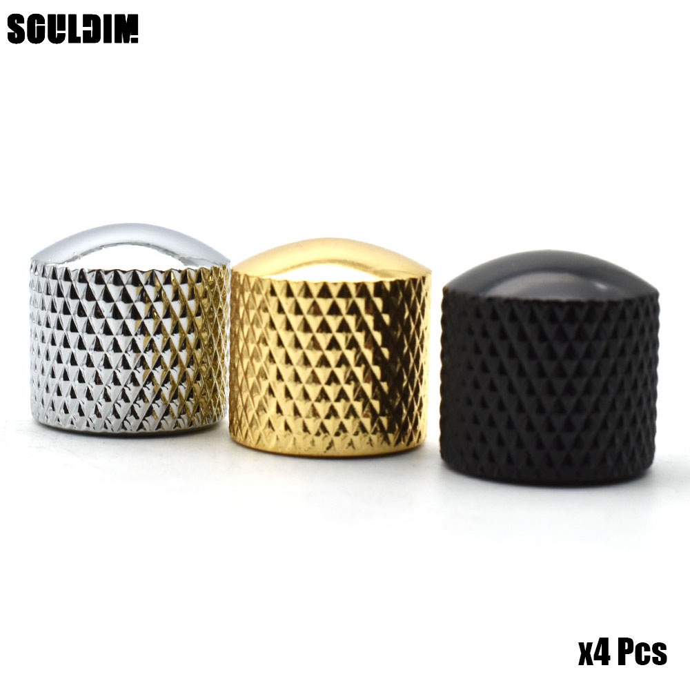 4pcs Metal Electric Guitar Tone Volume Speed Control Knob Guitar Switch ...