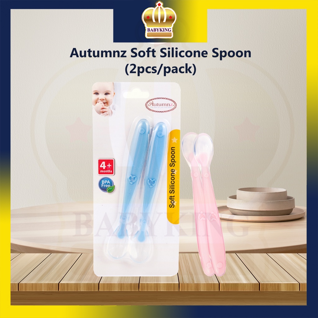 Original Autumnz Soft Silicone Spoon (2pcs/pack) Baby Soft Spoon ...